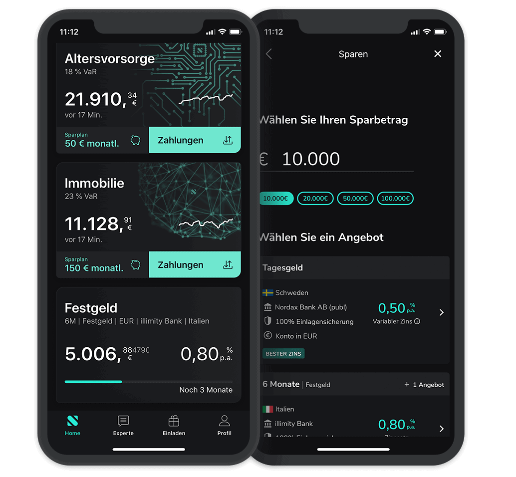 Screenshot aus der App von Scalable Capital – IT Finanzmagazin