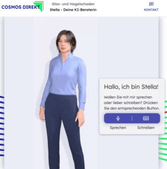 CosmosDirekt: "Stella" übernimmt digitale Schadensmeldungen